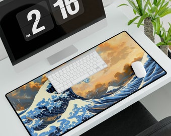 Hokusai's the Great Wave at Kanagawa Mousepad. the Great Wave Mouse Pad ...