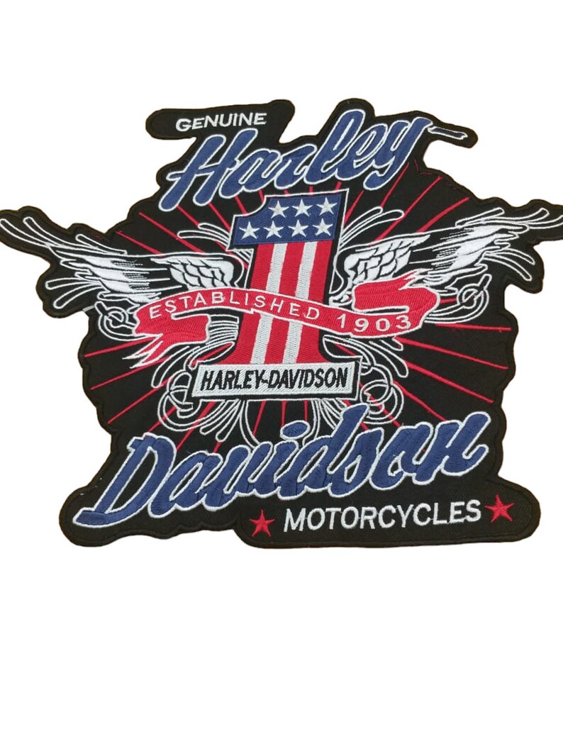 Harley Davidson Iron on Back Patch for Jackets,high Quality Backpatch ...