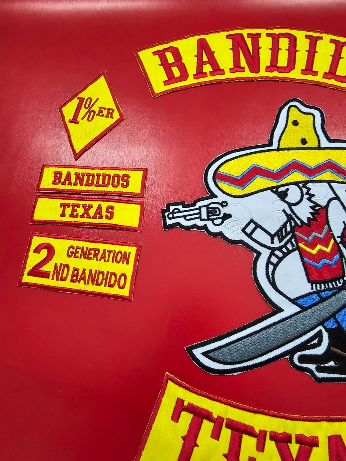 Bandidos-pack Patch Arrière Thermocollant De Plus Grande Taille,pour ...