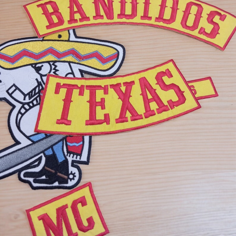 Bandidos Ensembles Des Patchs Brodé, Haute Qualité Thermocollant De ...