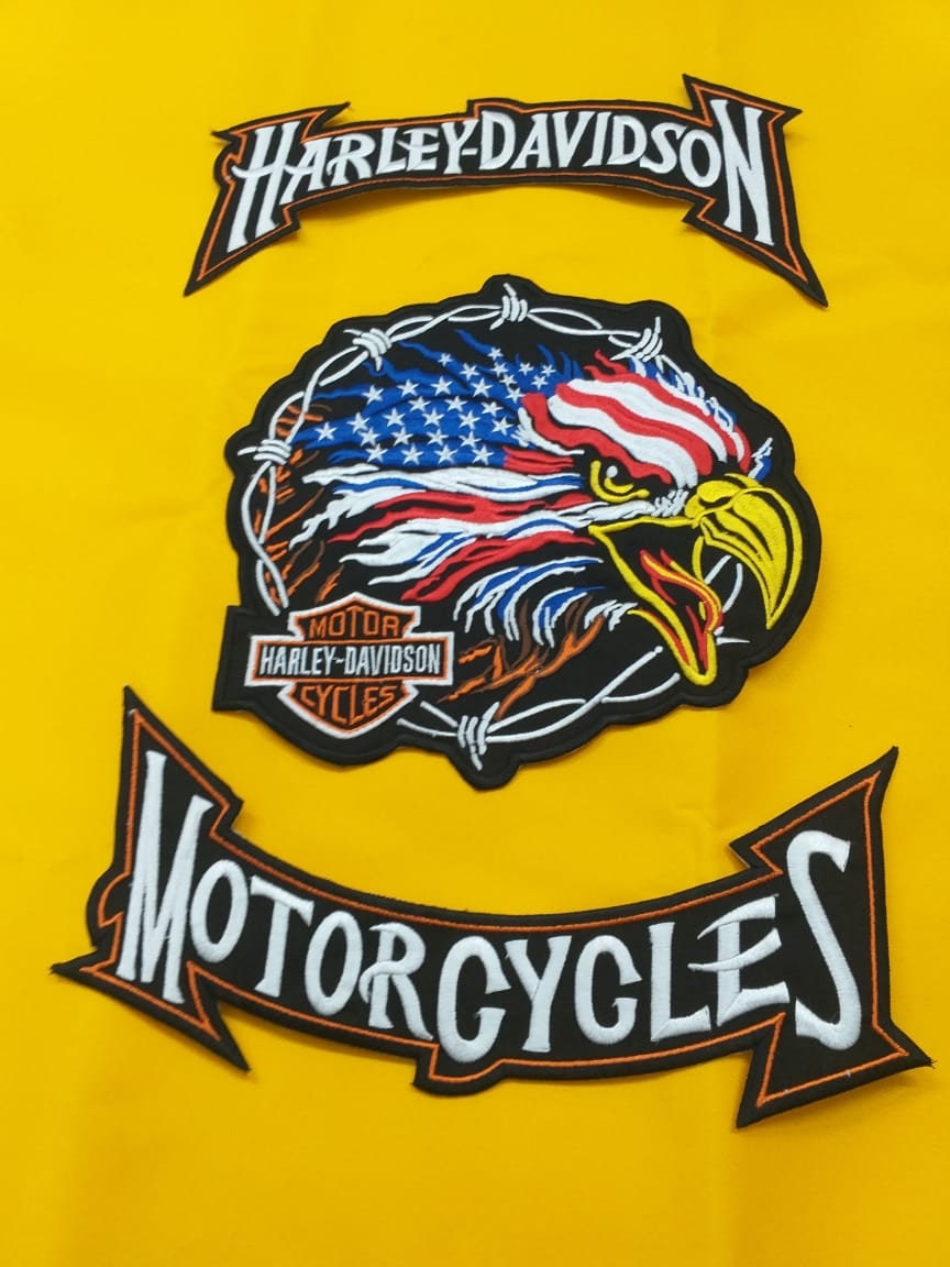 Harley Davidson Iron on Back Patch for Jacketspatch Thermocollant De ...