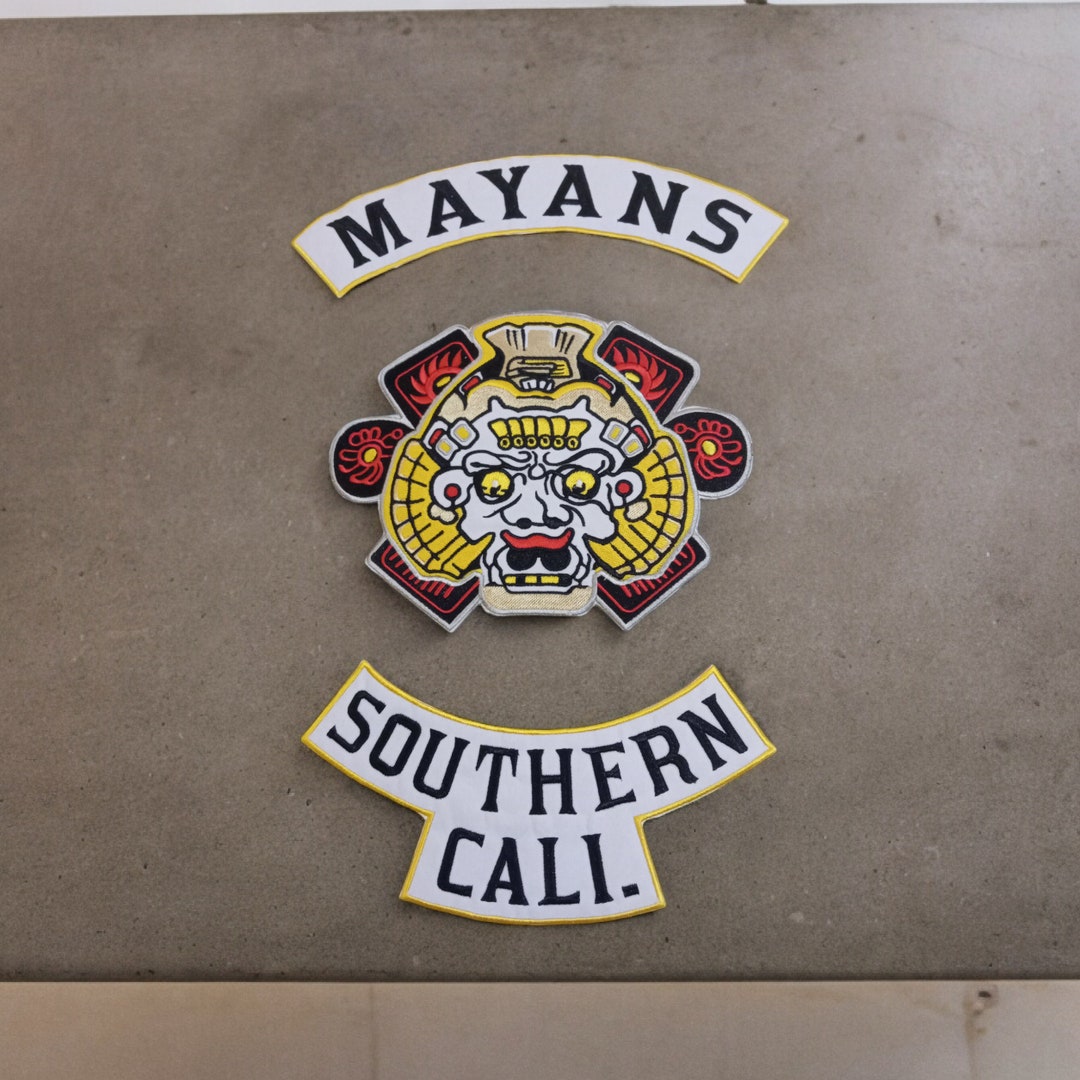 Mayans_southern Kali Iron on Embroidered Patch for Bikers, Vestes Motos ...