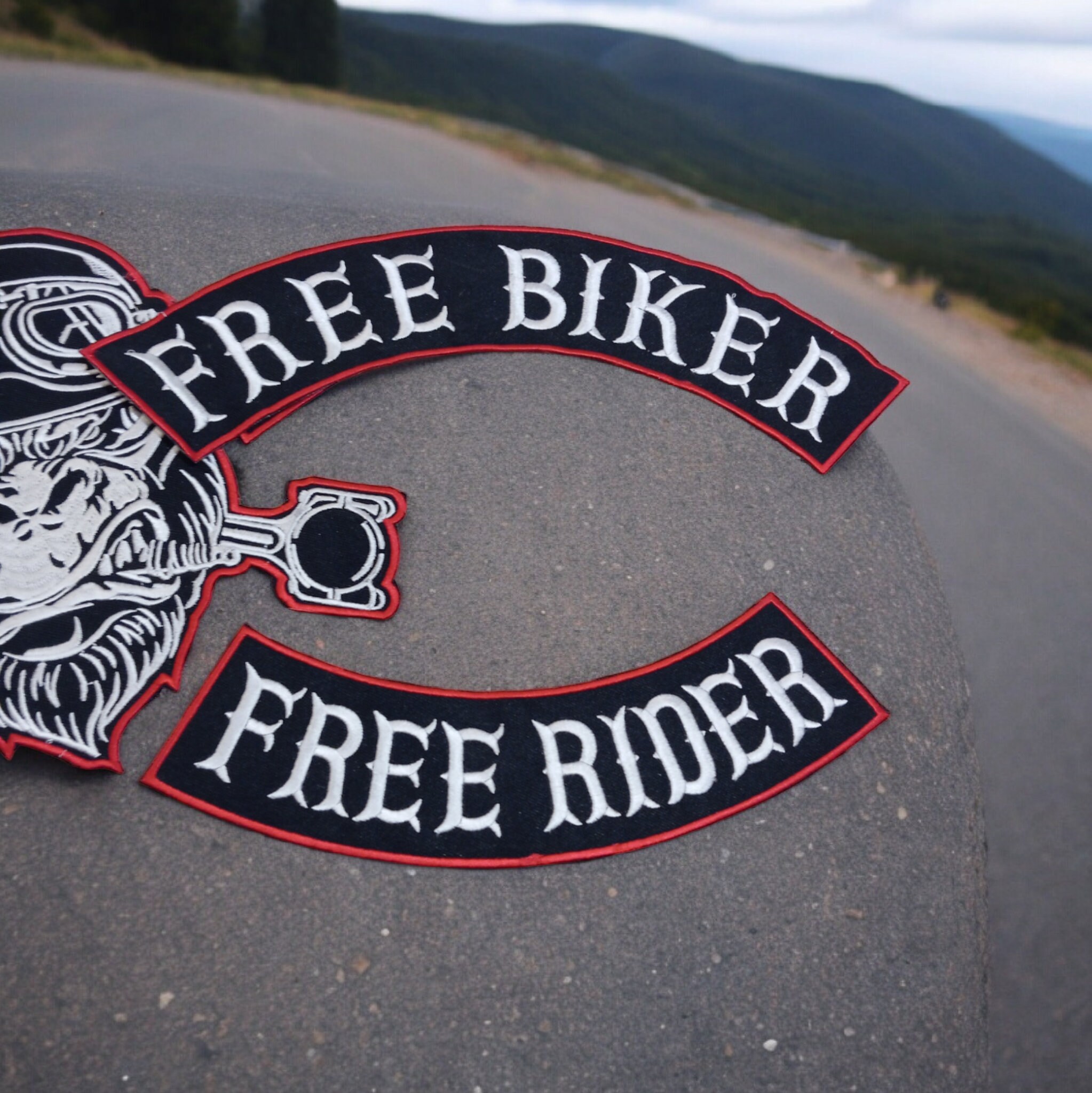 Ensembles D'écussons Free Biker/free Rider Patch Thermocollant De Trés ...
