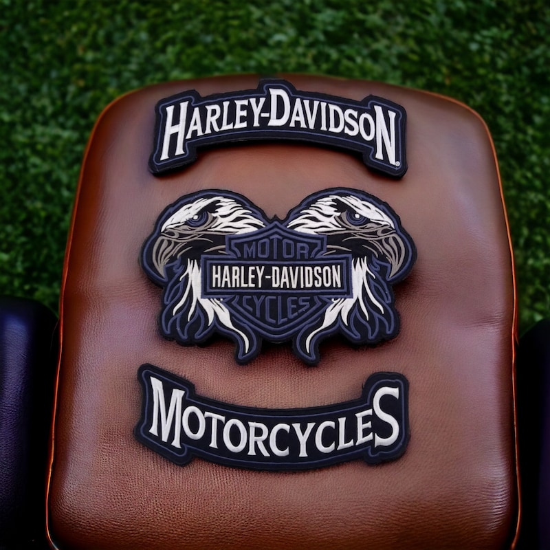 Embroidered Harley Davidson Patches - Etsy
