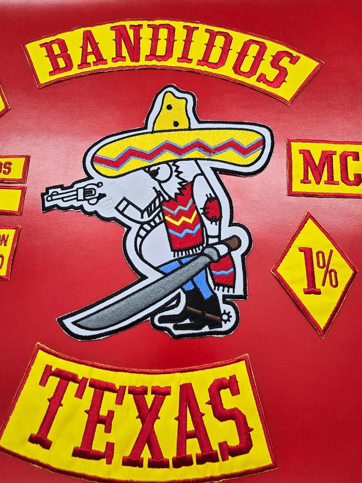 Bandidos-pack Patch Arrière Thermocollant De Plus Grande Taille,pour ...