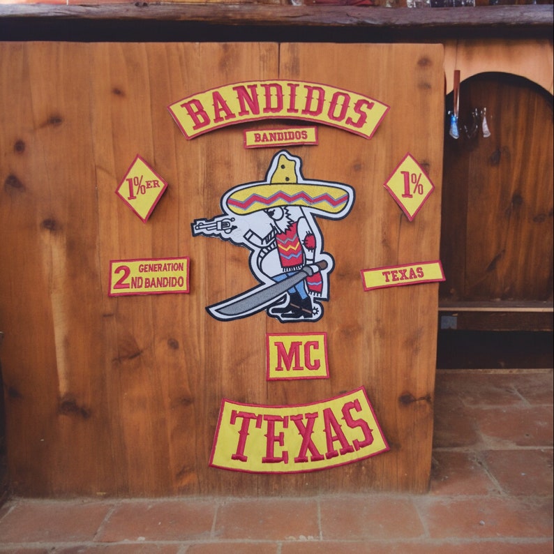 Bandidos Ensembles Des Patchs Brodé, Haute Qualité Thermocollant De ...