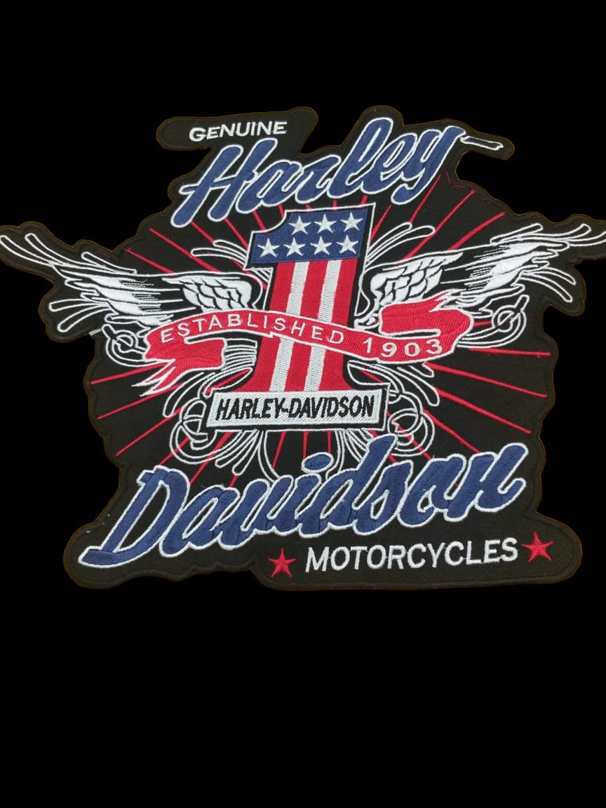 Harley Davidson Iron on Back Patch for Jackets,high Quality Backpatch ...