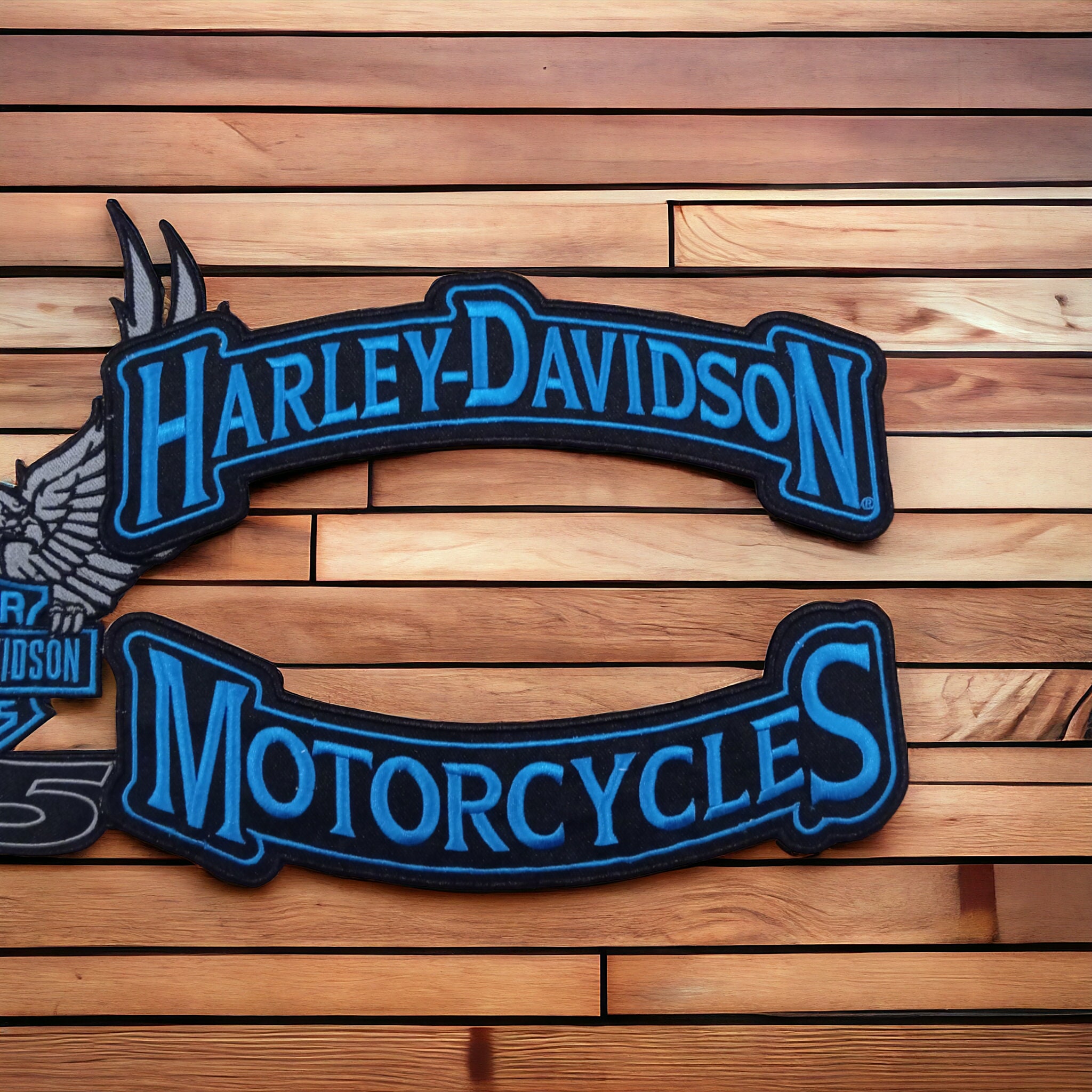 Patch Harley Davidson Thermocollant, Harley David-son Iron on Back ...