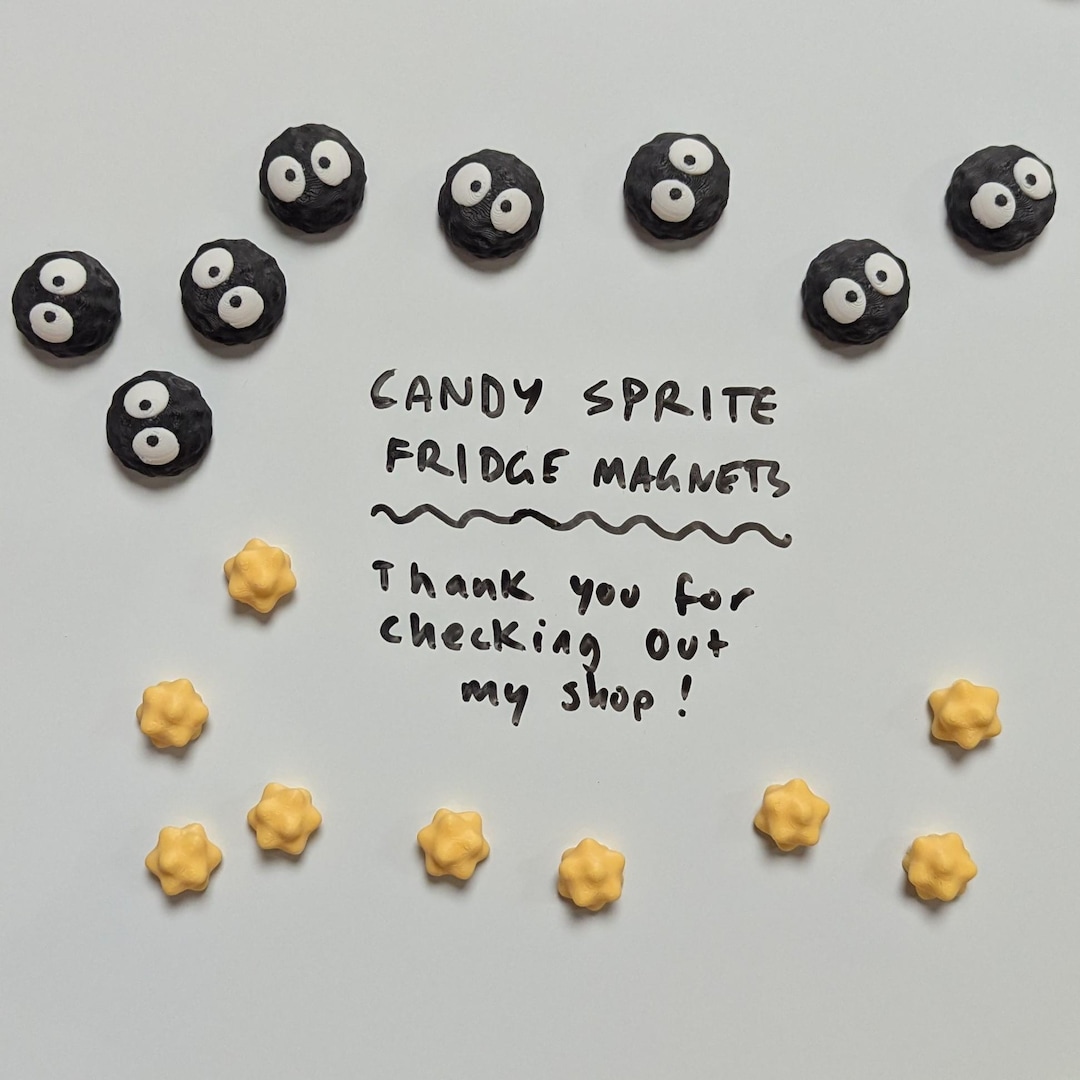 Candy Sprite Magnets: 17x Set | Single Color Kawaii Fridge Decor, Home ...