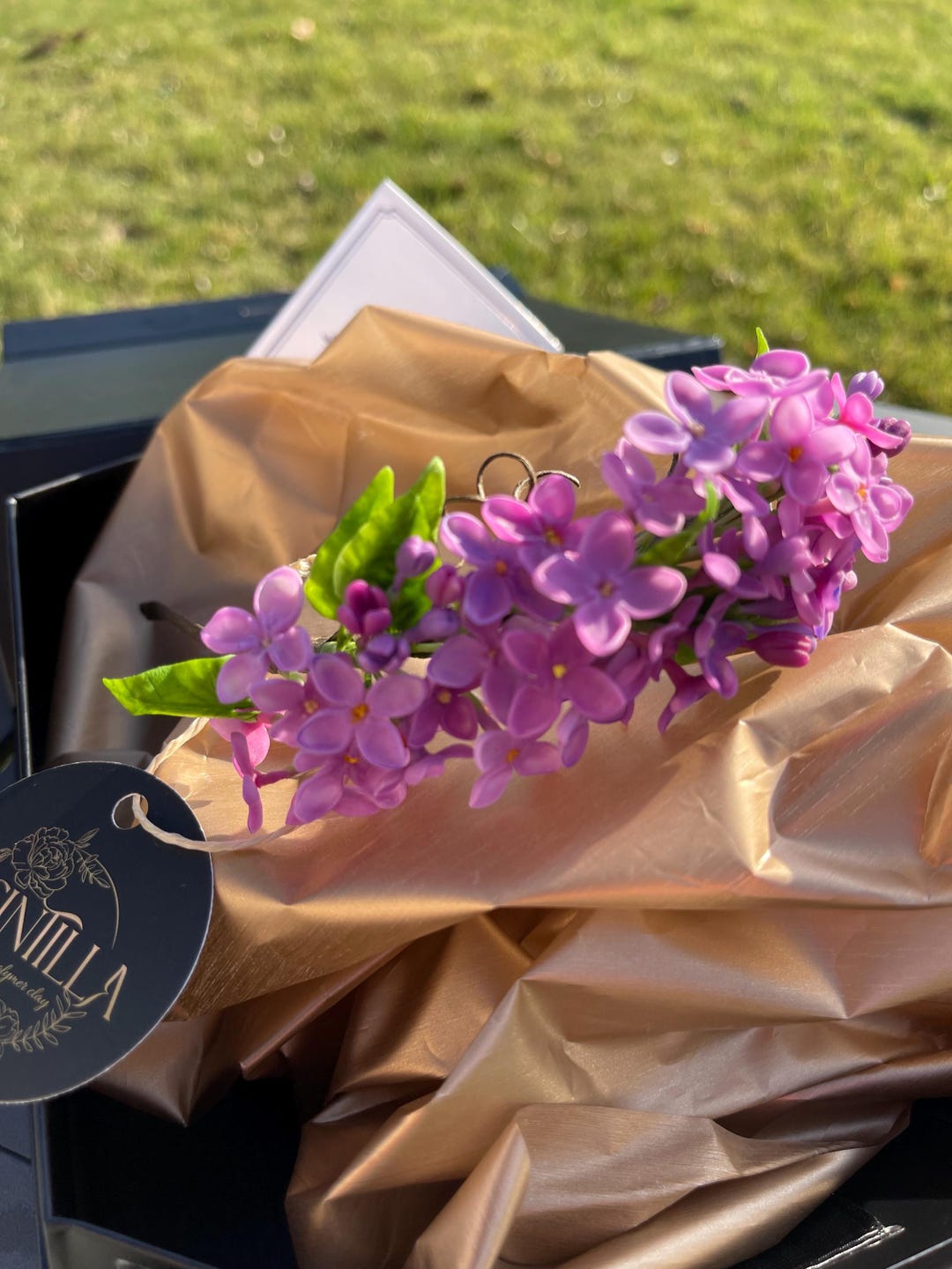 Lilac Flower Crown | Cold Porcelain Bridal Headpiece | Wedding Hair ...