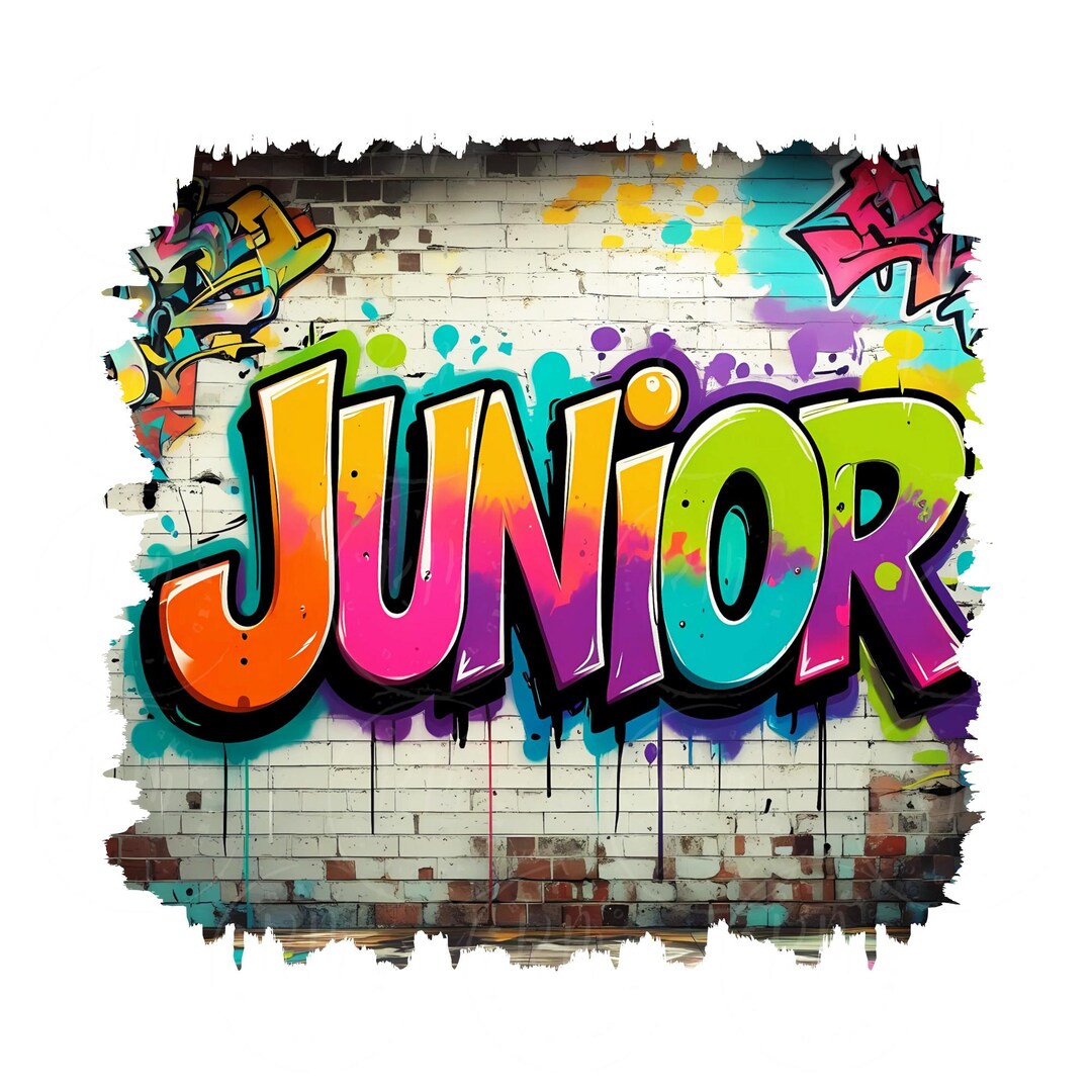 Junior Class Graffiti Design: High School Spirit PNG (digital Download ...