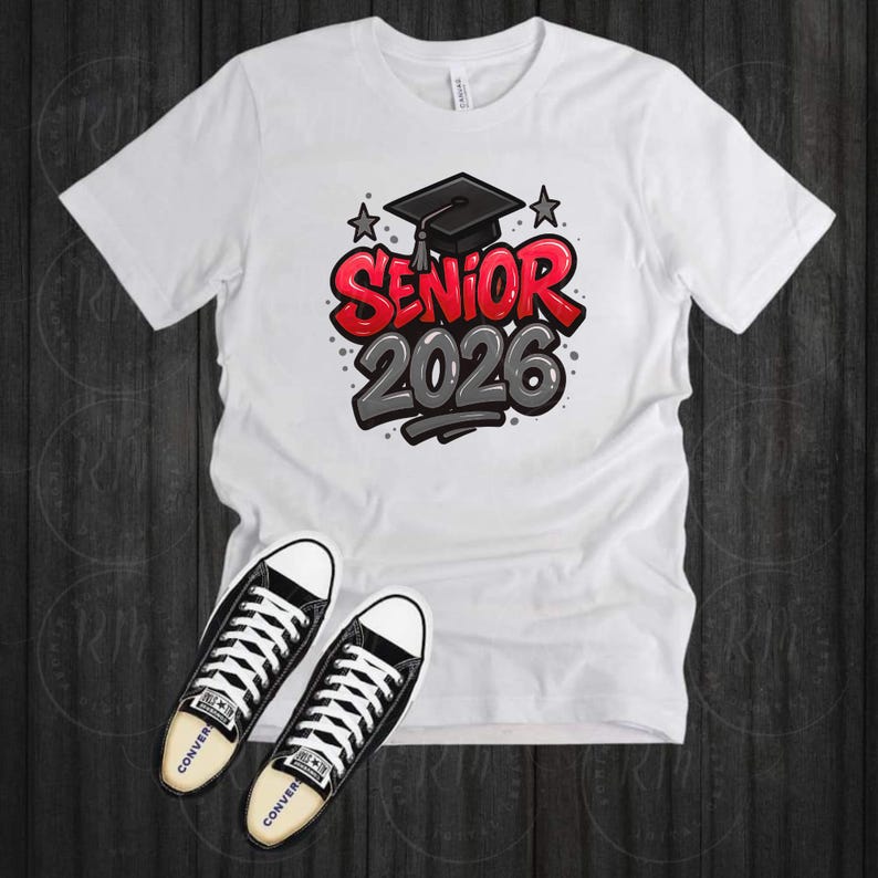 2026 Grad Clipart - Red & Gray Graphics for Grad Gifts, Senior 2026 ...
