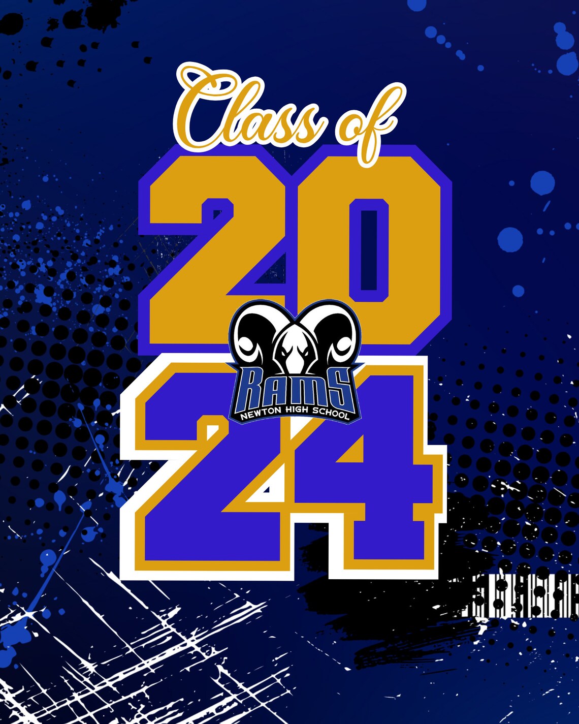 Editable Graduation Vending Machine Template, Blue Custom 2024 Grad ...