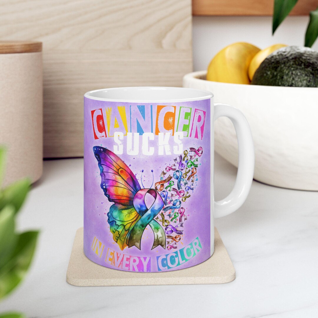 Cancer Mug, Cancer Coffee Cup, Cancer Ceramic Mug, Sucks in Every Color ...