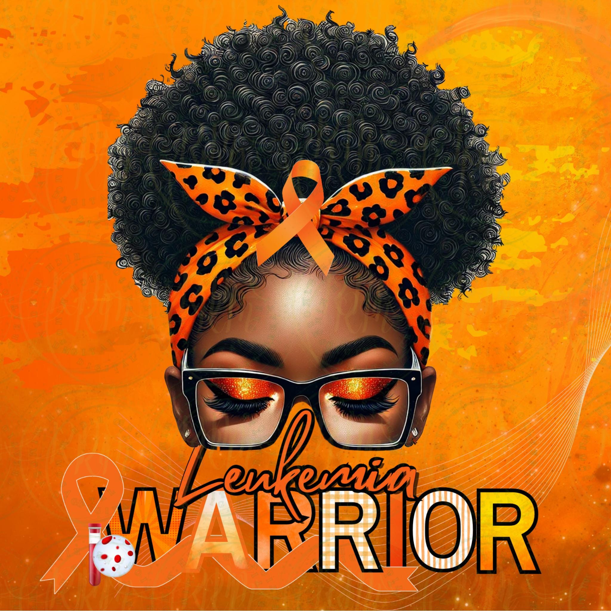 Leukemia Warrior Awareness Editable Template (digital Download) - Etsy