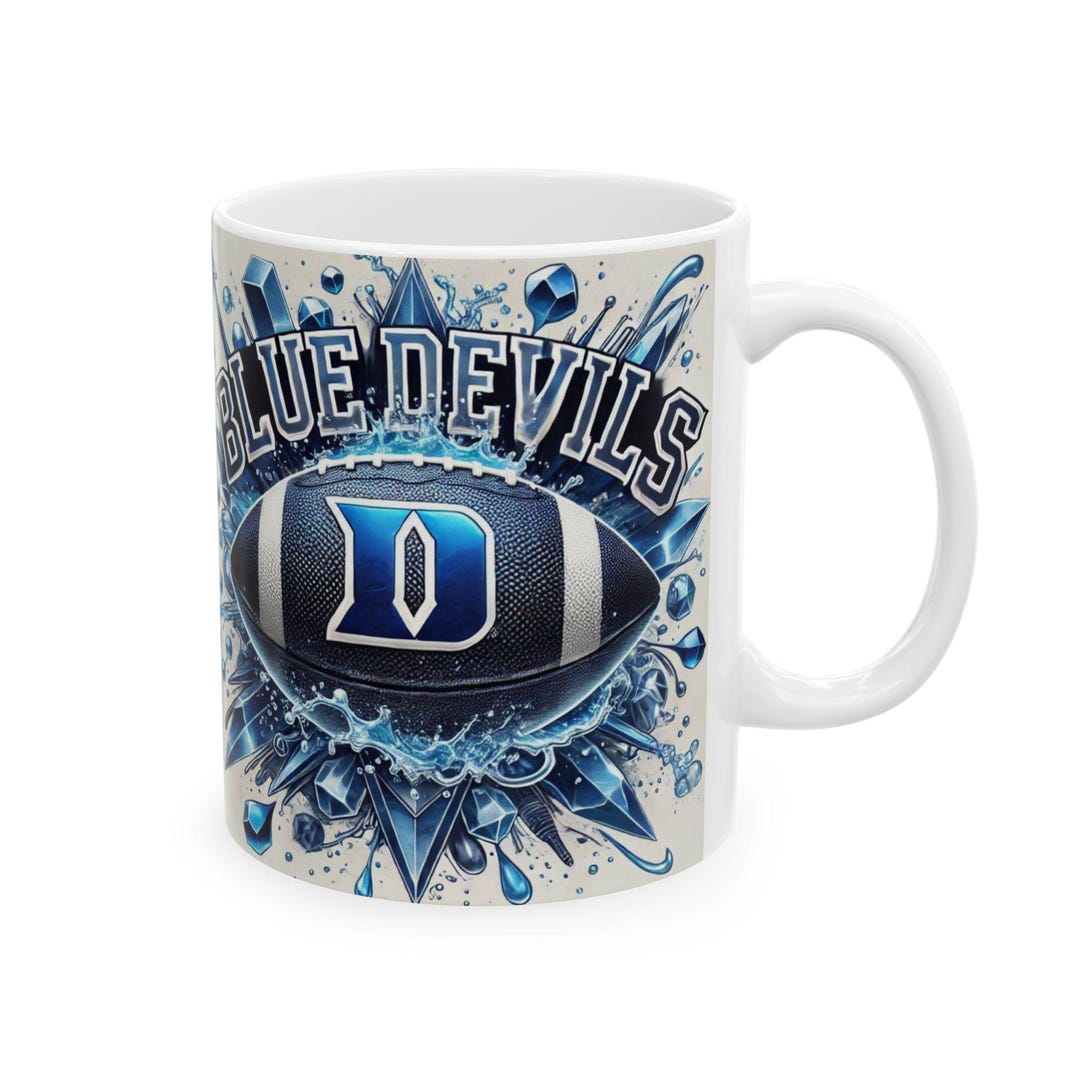 Duke University Mug, Duke Football Coffee Cup, College Ceramic Mug ...
