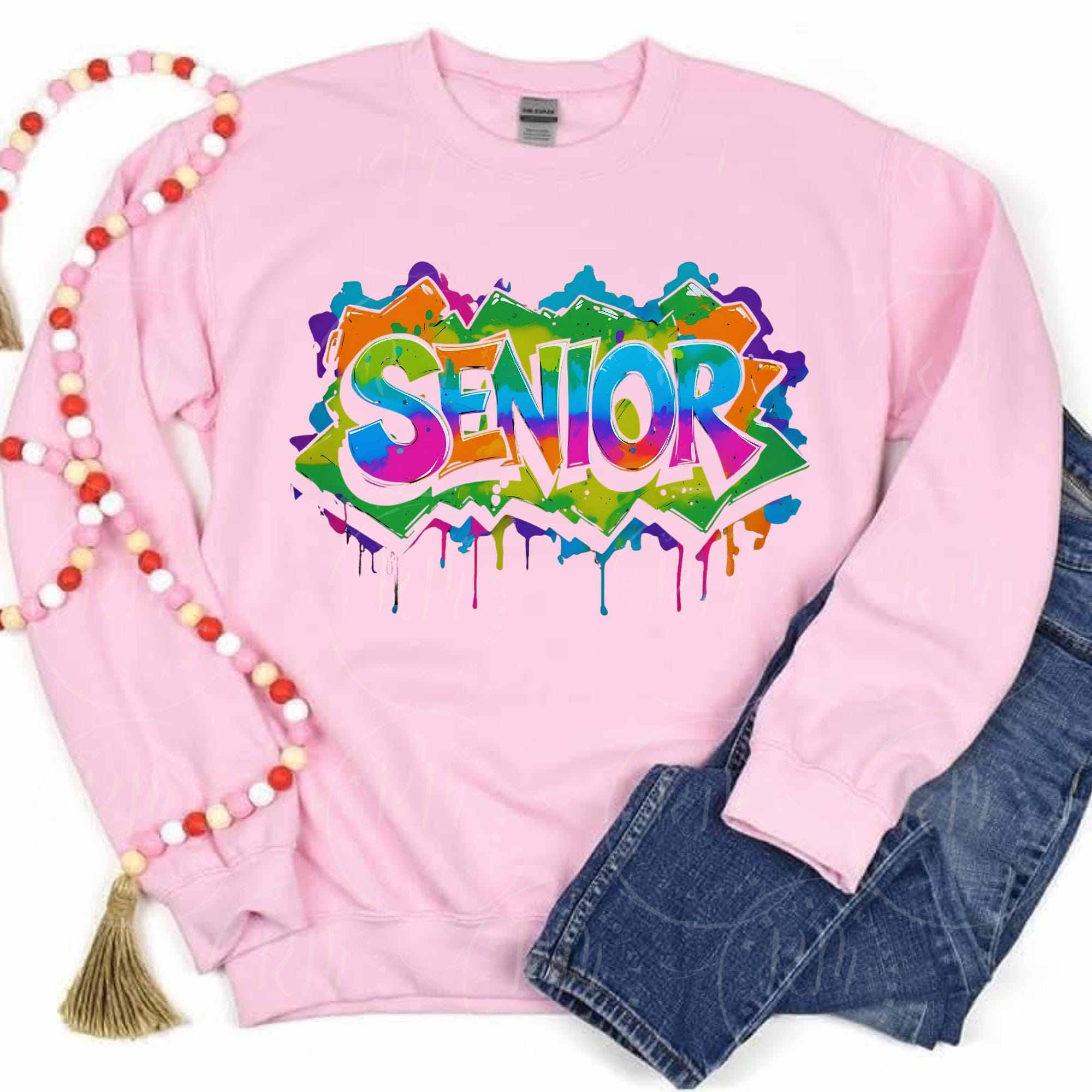 Senior Graffiti PNG: Drippy Urban Graduation Design (digital Download ...