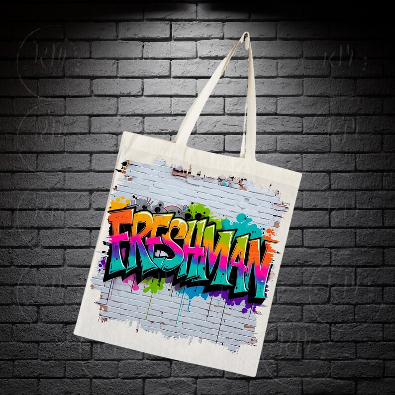 Freshman Class Graffiti Design: High School Spirit, Digital Art (PNG ...