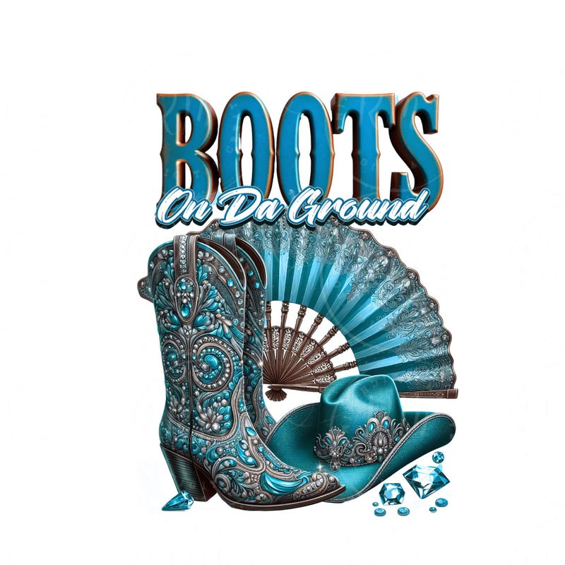 Turquoise Boots - Etsy