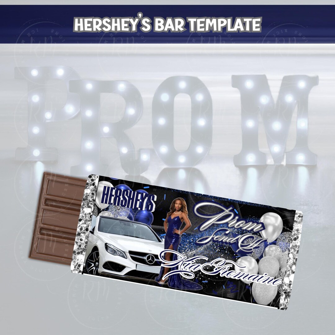 2025 Prom Hershey Bar Template, Prom Send off Party Favor, Editable ...