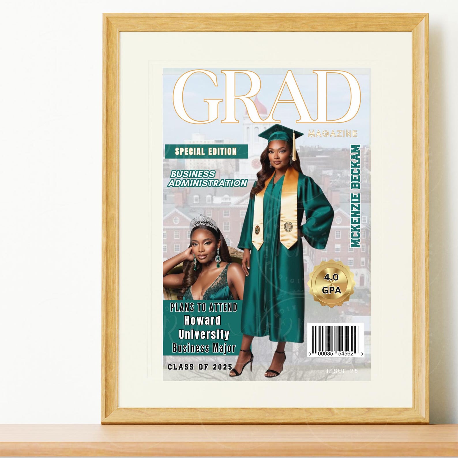 2026 Graduation Magazine Cover Template: Custom Canva Design (digital ...