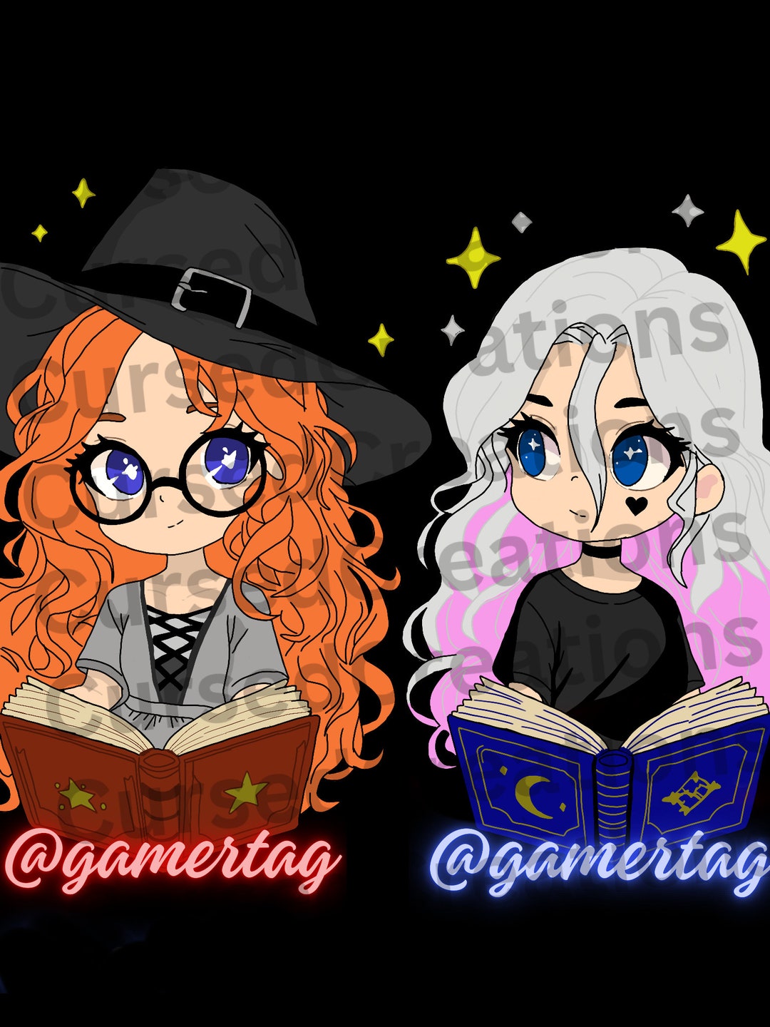 Dead by Daylight Duo Print Mikaela and Sable. Add Your Gamer Tag or ...