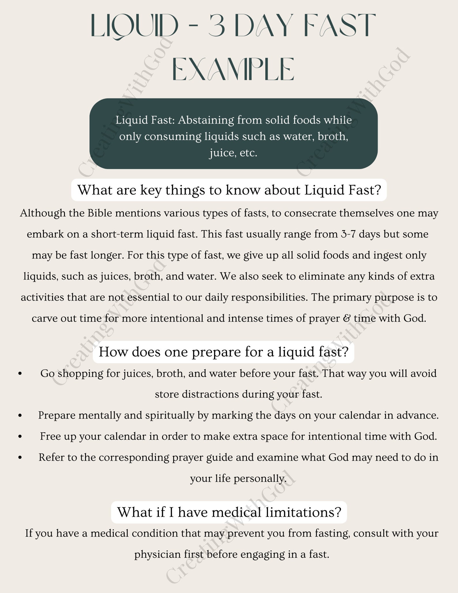 Biblical Fasting — Why, When and How to Fast!, Fasting and Praying ...