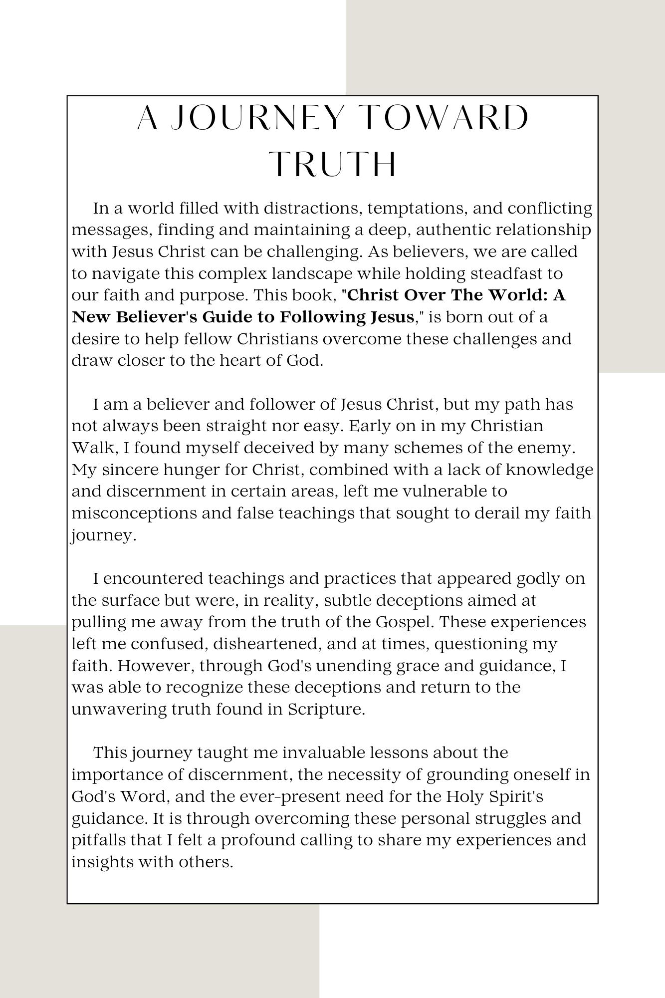 Christ Over the World: A New Believer’s Guide to Following Jesus Ebook ...