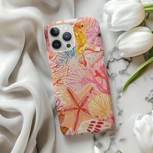 Ocean Dreams Watercolor Seashell Collage Phone Case Beachy Chic ...