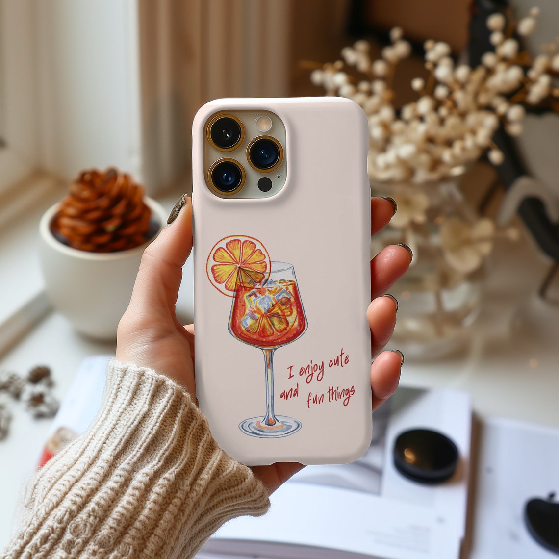 Cute & Fun Spritz Phone Case, Girly Summer Cocktail Vibes, Trendy Phone ...