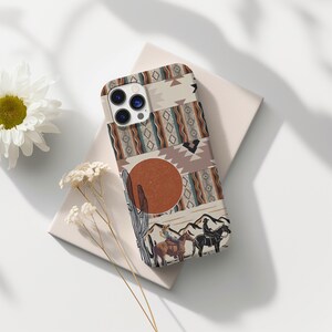 Vintage Cowgirl Phone Case With Cowboy Collage Design, Wild West ...