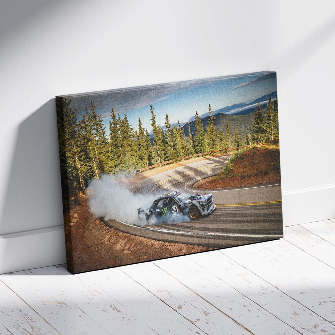 Ken Block Drift Wall Art, Motorsports Drivers Canvas Gift, Poster ...