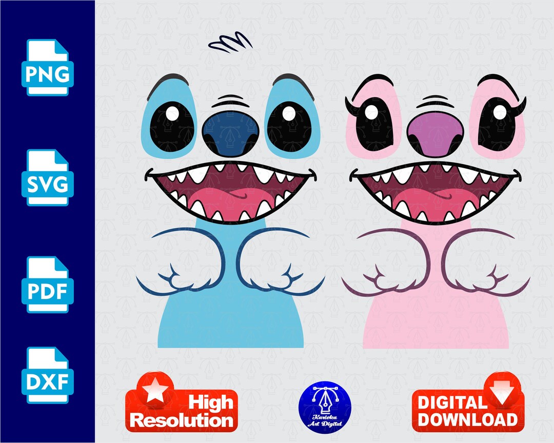 Stitch Face Svg, Stitch Face Design, Dxf, Png, Pdf, Svg, Cricut ...