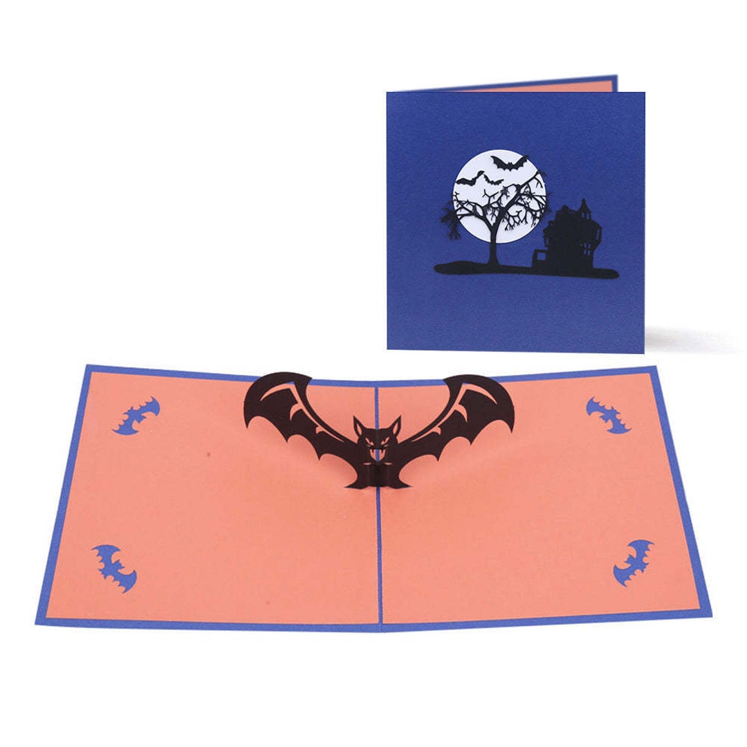Halloween 3D Pop up Card, Bat Pop up Card, Greeting Card - Etsy