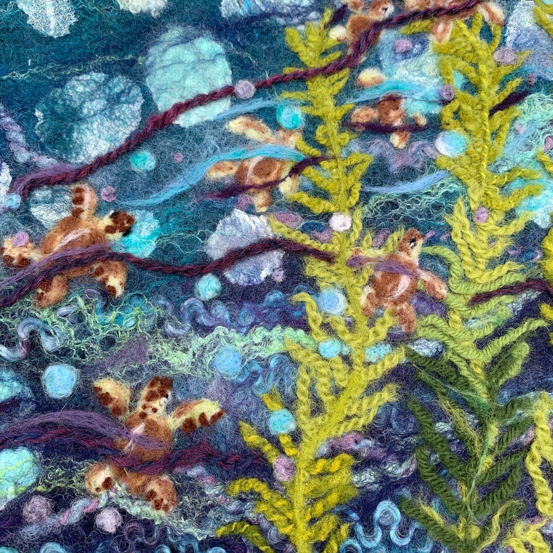 Under Sea Forest Original Felted Art - Etsy