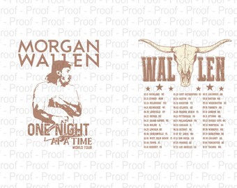 Morgan Wallen Digital Png Download, Wallen Tour 2023 Png Design ...