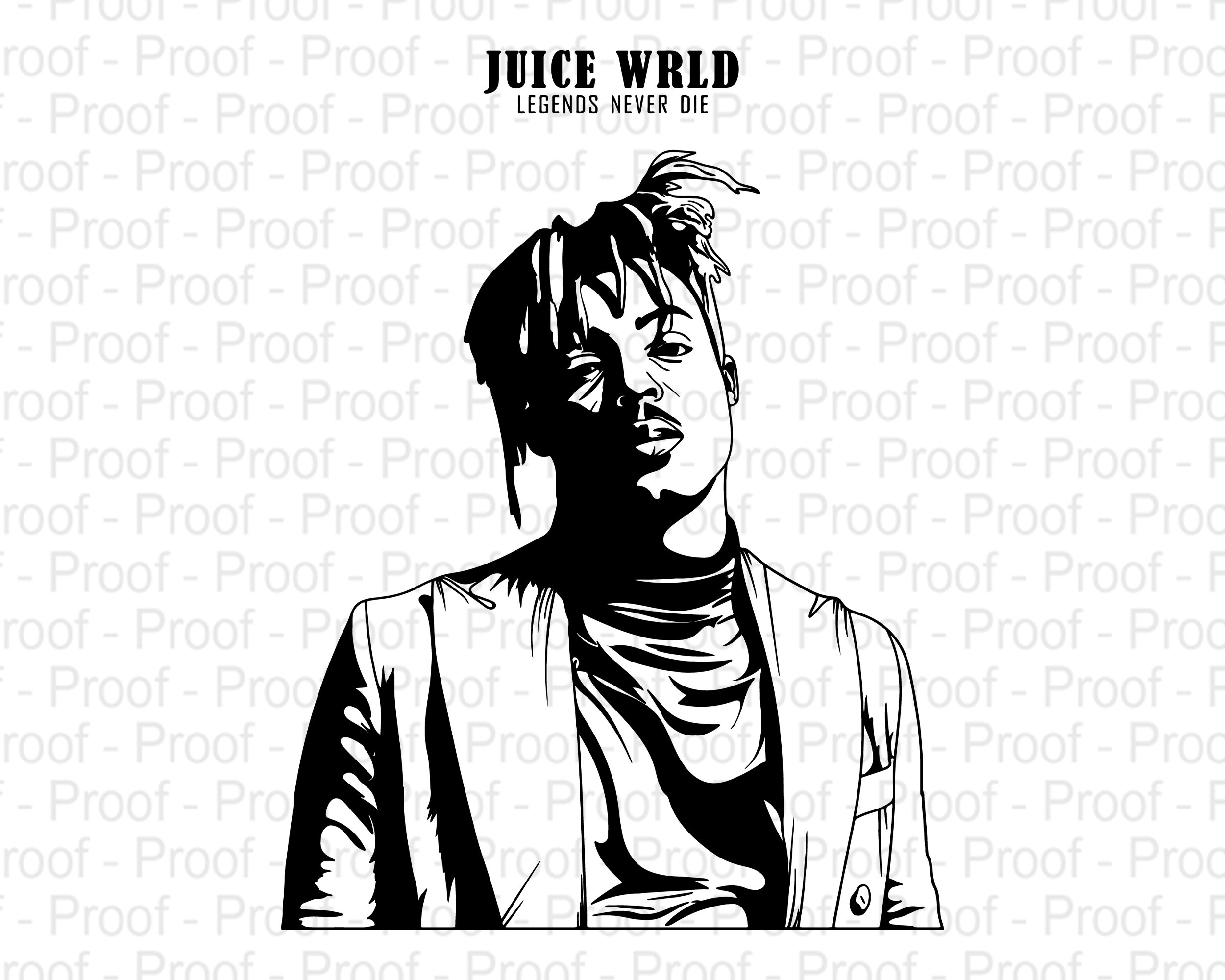 Juice Wrld Svg,png,pdf,eps,dxf Digital Files. - Etsy