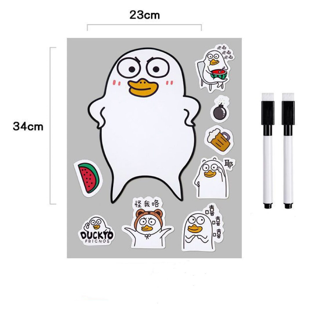 Adorable Duck Fridge Magnets and Magnetic Decorations With a Writable ...