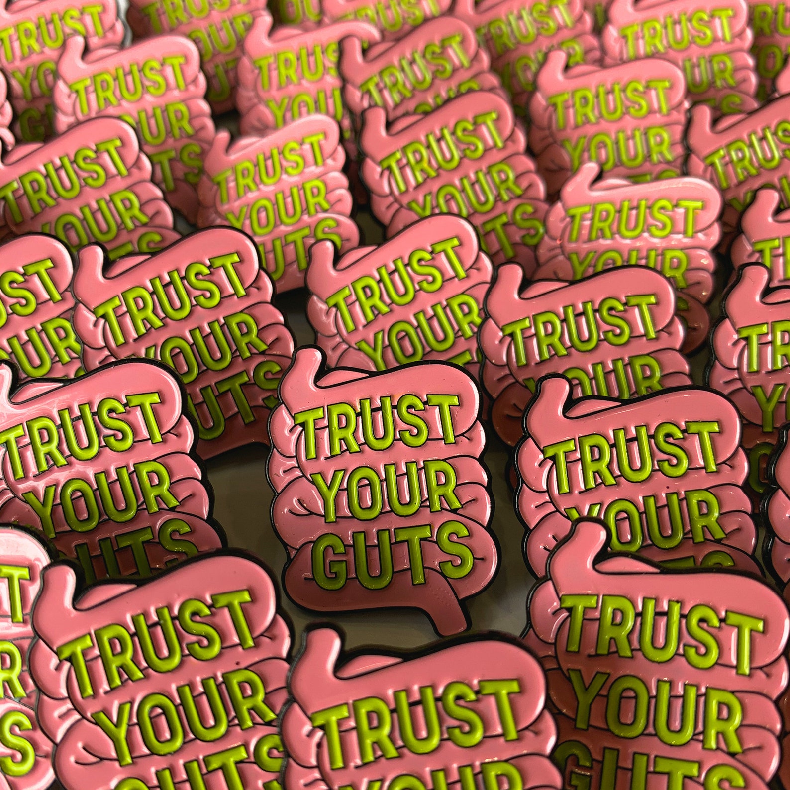 Trust Your Guts Fun Enamel Pin for Your Jacket or Bag - Etsy