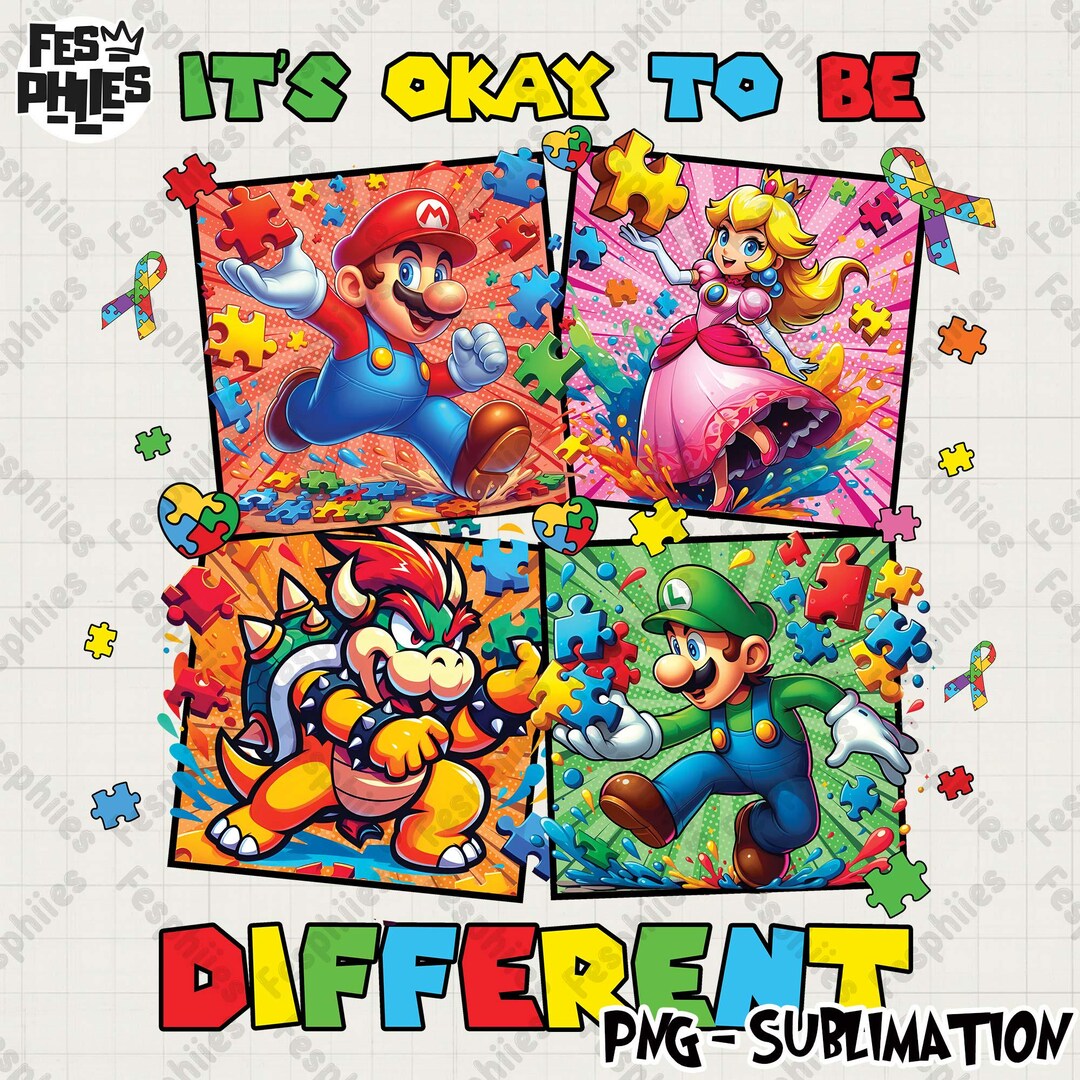 Its Okay to Be Different Super Autism Png, Awareness Png, Be Kind Png ...