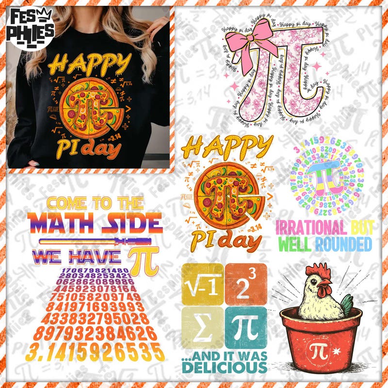 Pi Day Clipart - Etsy