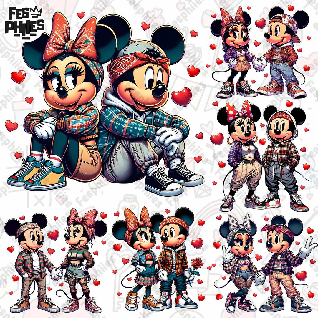 Chicano Valentine Chola Png Bundle, Pink Spanish Couple Valentine Png ...