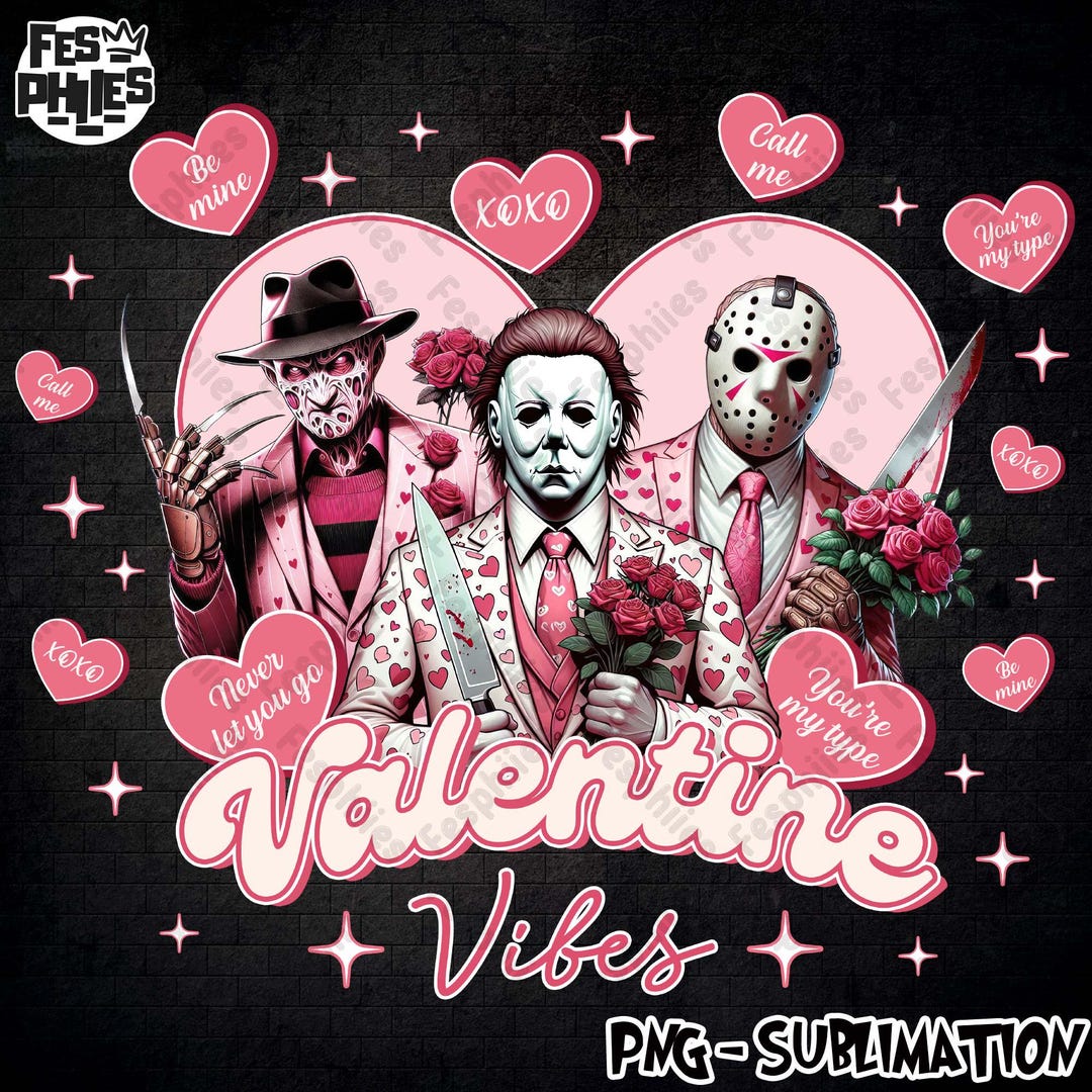 Horror Killer Valentine Png, Scary Valentine Png, Valentine Vibes Png ...