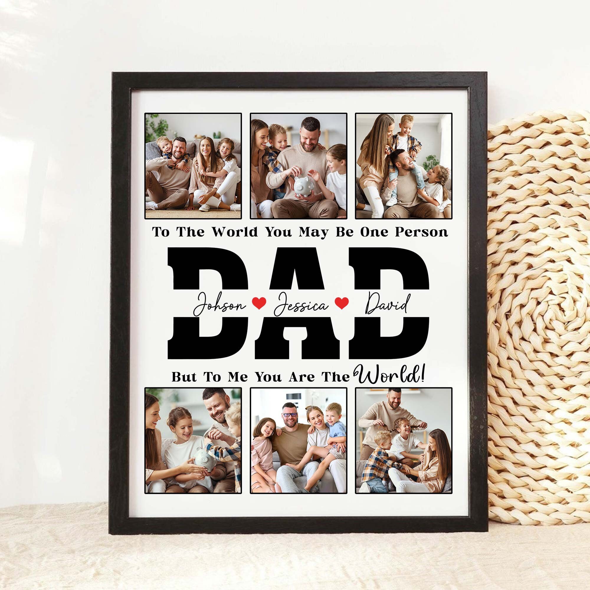 Canva Editable Dad Pictures Template, Custom Name Kid Png, Happy ...