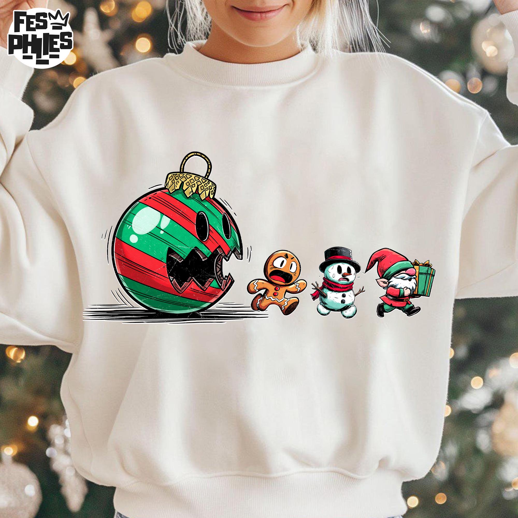 Holiday Snack Gingerbread PNG, Chasing Gingerbread Christmas Ornament ...
