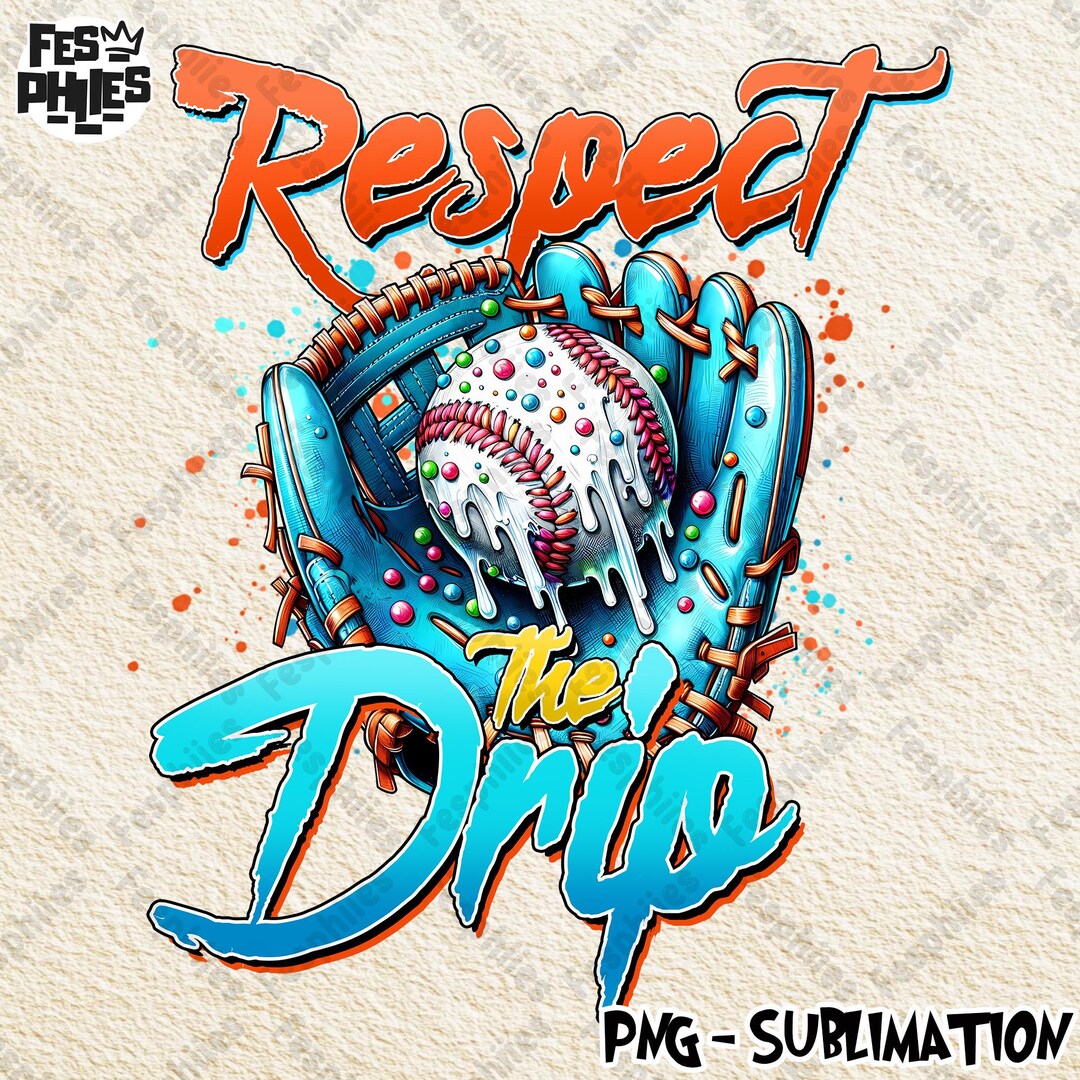 Baseball Drip PNG, Ice Cream Drip Png, Respect the Drip Png, Baseball ...