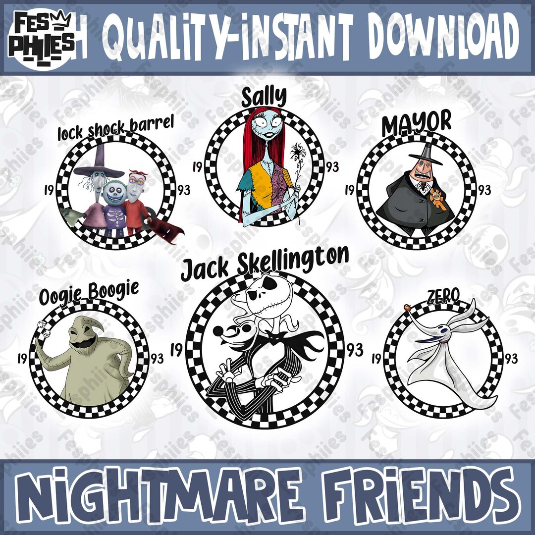 Horror Movies Png Bundle, Halloween Nightmare Friends Png, Nightmare ...