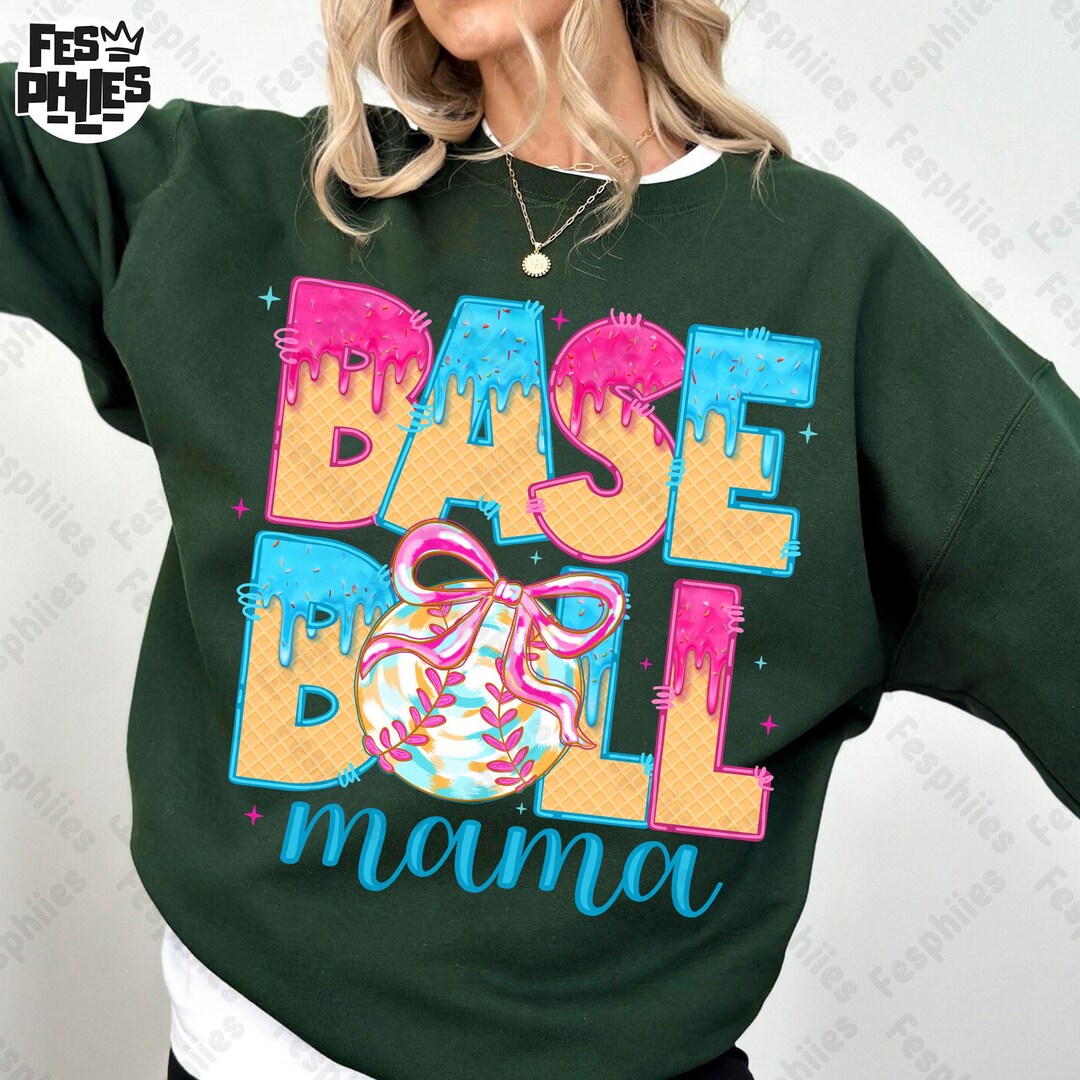 Baseball Mama Drip Png, Game Day Drip Png, Brushstroke Baseball ...