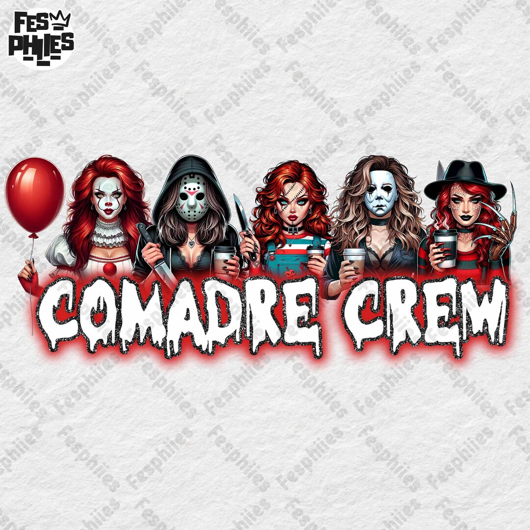 The Slayer Scary Halloween Png, Comadre Horror Movie Friends Png ...