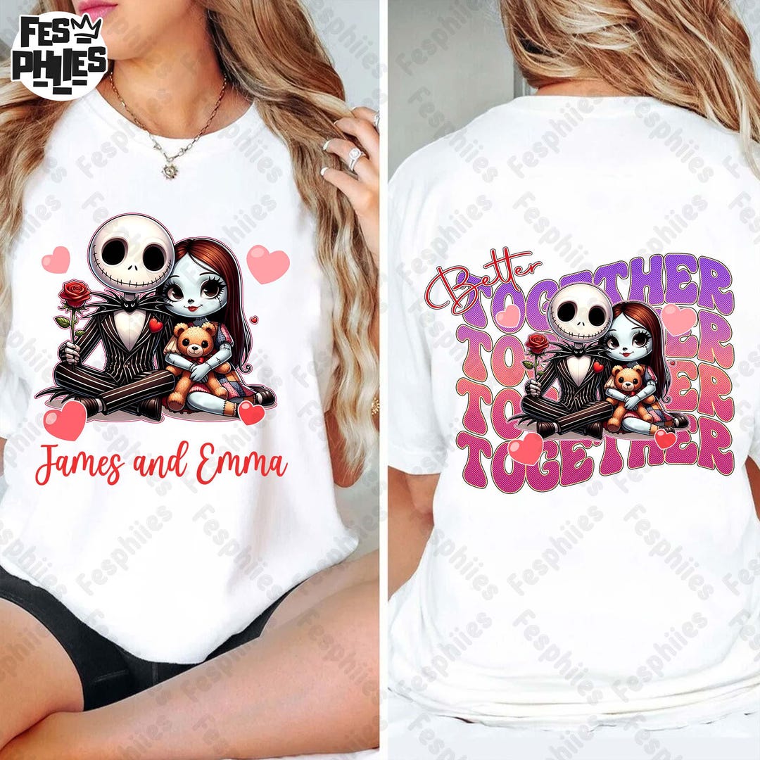 Custom Nightmare Valentine Couple Png, Valentine Movie Couple Png ...